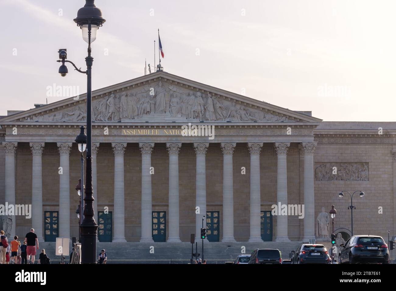 Paris, France - October 8, 2023 : View of the Assemblée National, the ...