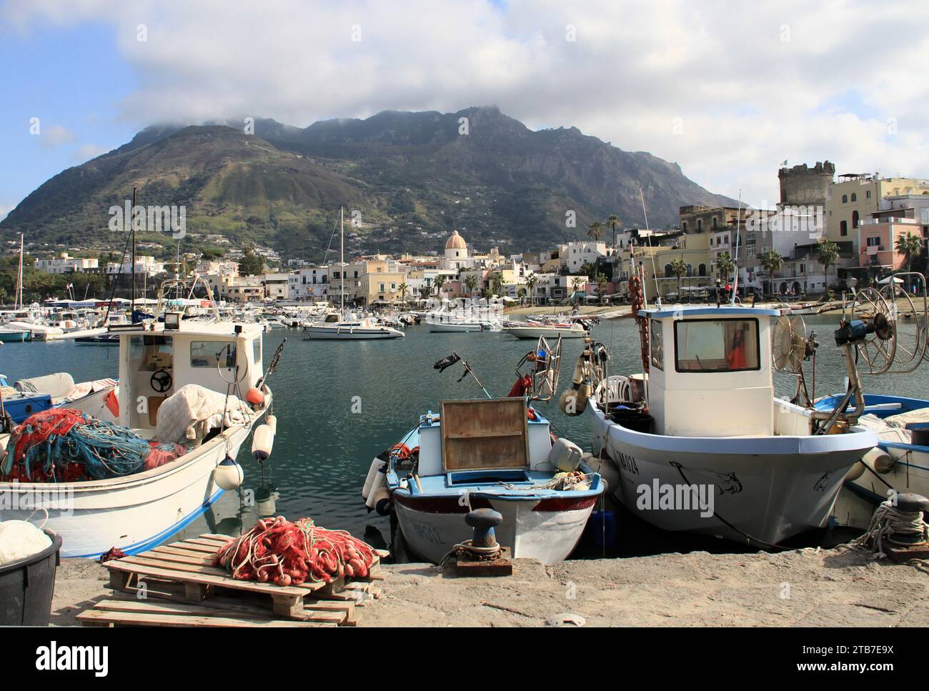 Fishing harbour in Forio, Ischia, Italy Stock Photo - Alamy