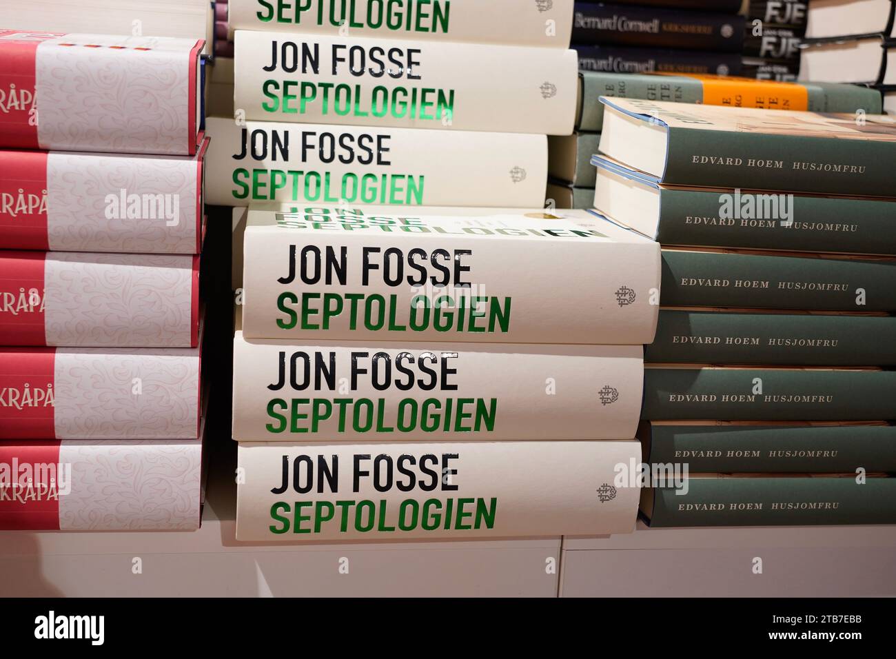 Oslo 20231204.Books by Jon Fosse in a Norwegian bookstore. Photo: Terje ... Oslo 20231204.Books by Jon Fosse in a Norwegian bookstore. Photo: Terje ...