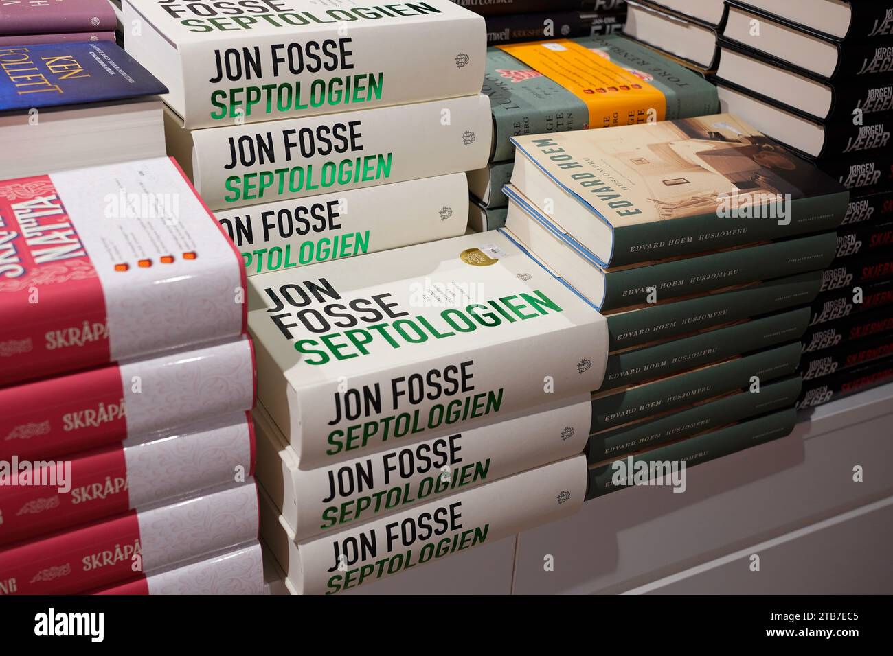 Oslo 20231204.Books by Jon Fosse in a Norwegian bookstore. Photo: Terje ... Oslo 20231204.Books by Jon Fosse in a Norwegian bookstore. Photo: Terje ...