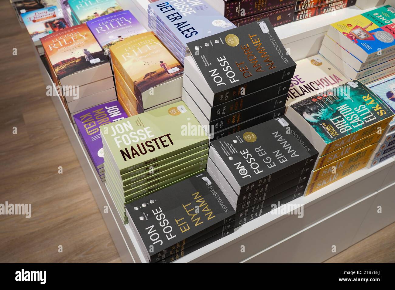 Oslo 20231204.Books by Jon Fosse in a Norwegian bookstore. Photo: Terje ... Oslo 20231204.Books by Jon Fosse in a Norwegian bookstore. Photo: Terje ...
