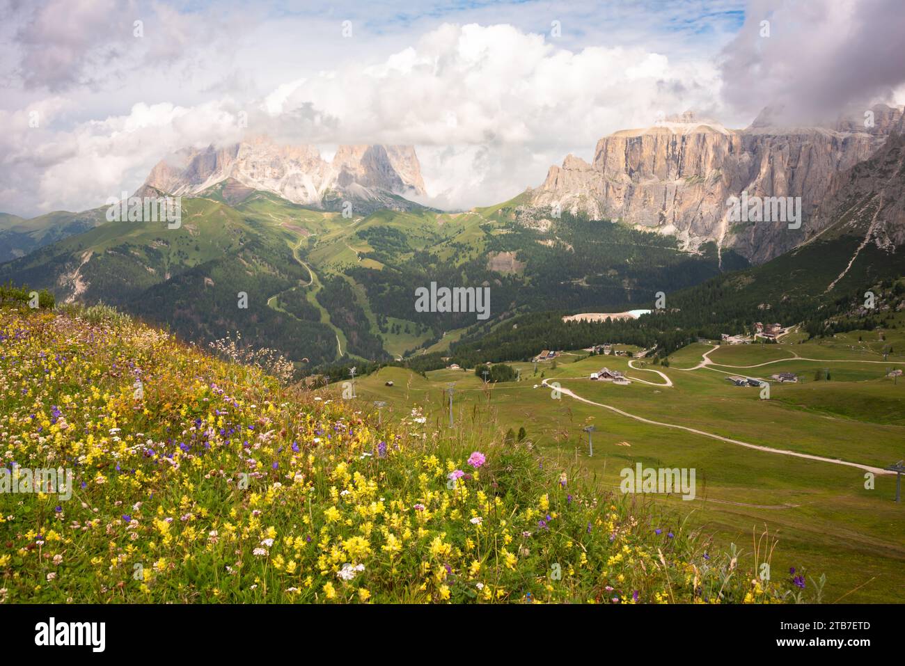 Dolomite alps in Italy, a scenic mountain landscape Stock Photo - Alamy