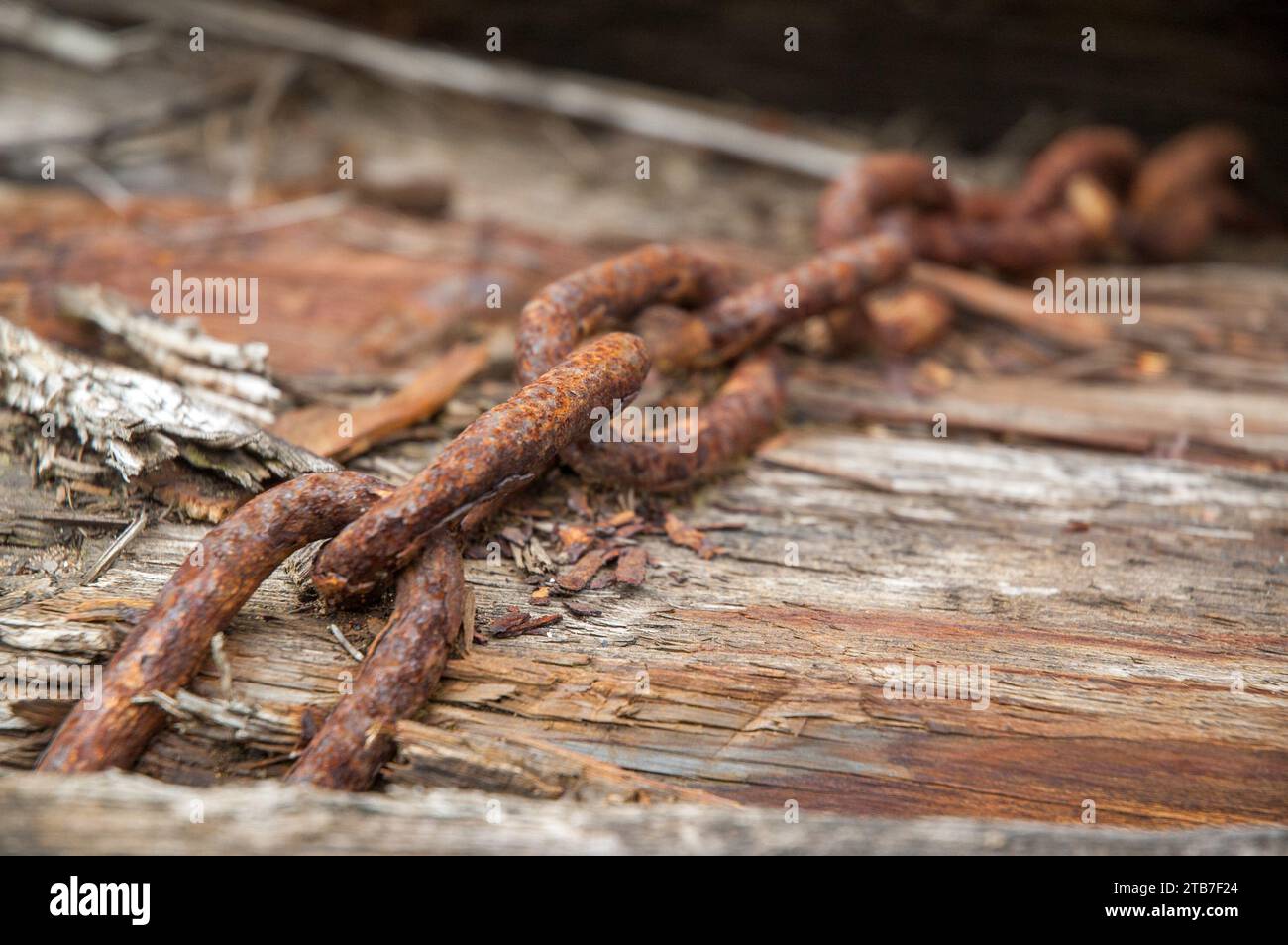 Rusted chains and weathered textures Stock Photo - Alamy