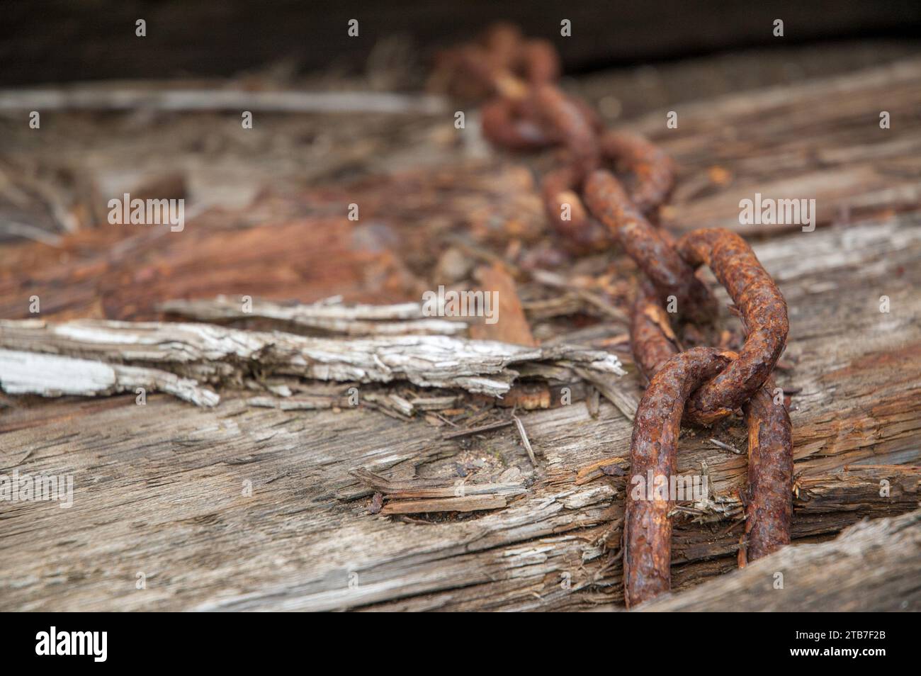 Rusted chains and weathered textures Stock Photo - Alamy