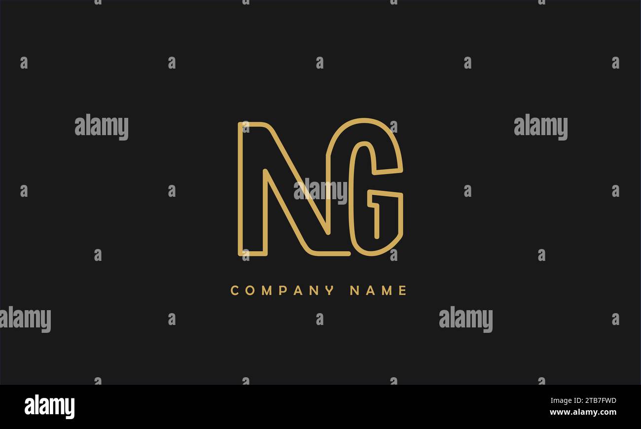 NG, GN Abstract Letters Logo Monogram Stock Vector Image & Art - Alamy