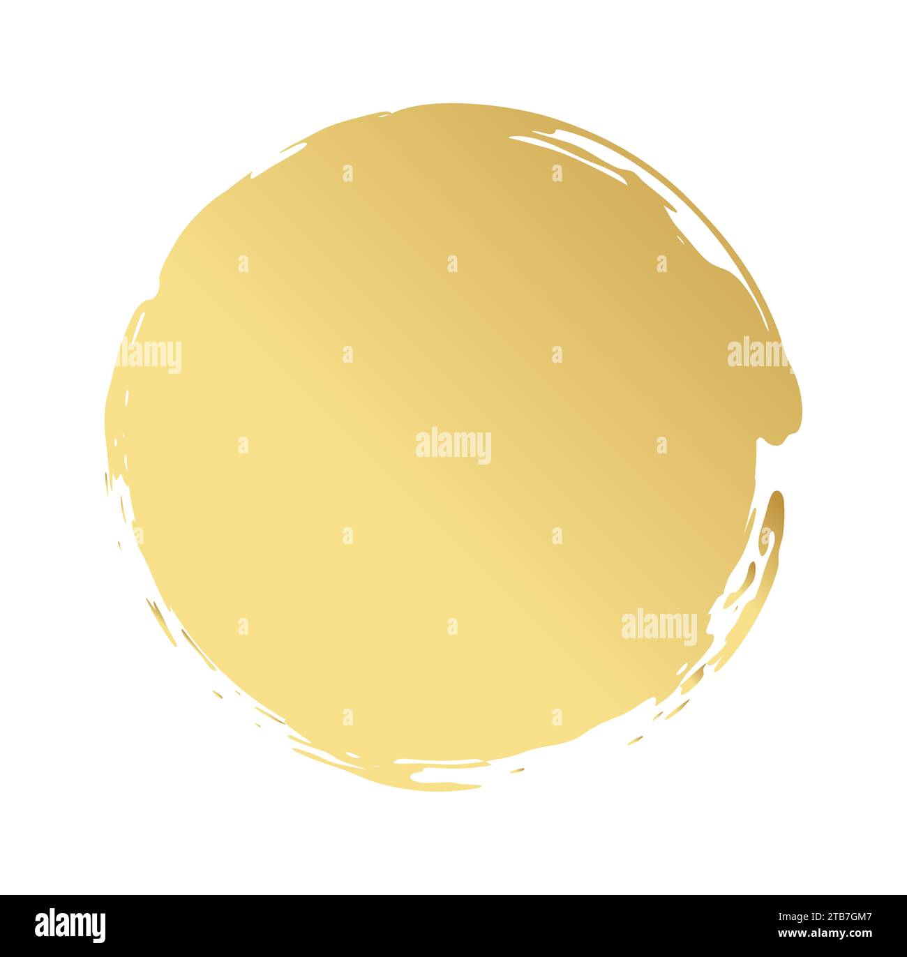 Golden grunge circle. Gold paints. Vector illustration Stock Vector ...