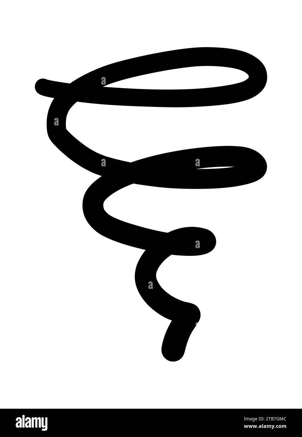 Doodle wind lines. Air sketch. Cartoon hand drawn windmill. Vector wave ...