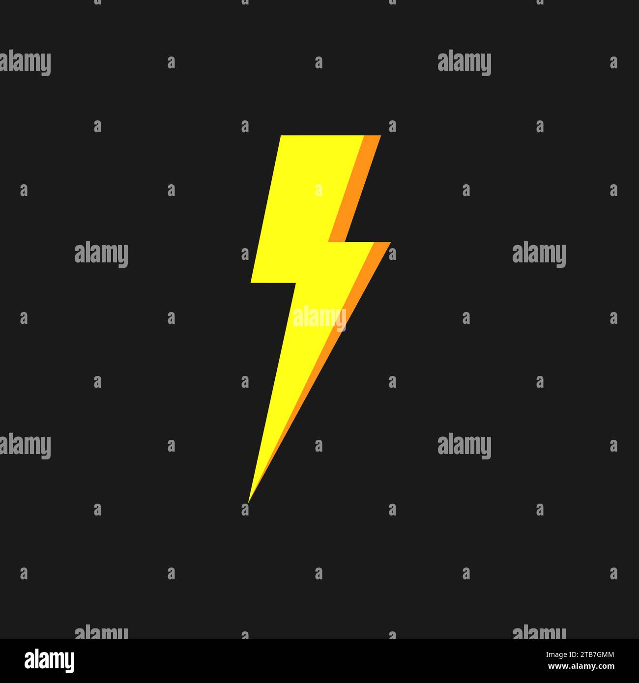 Thunder and bolt flat icon set. Flash elements. Elestric blitz logo ...