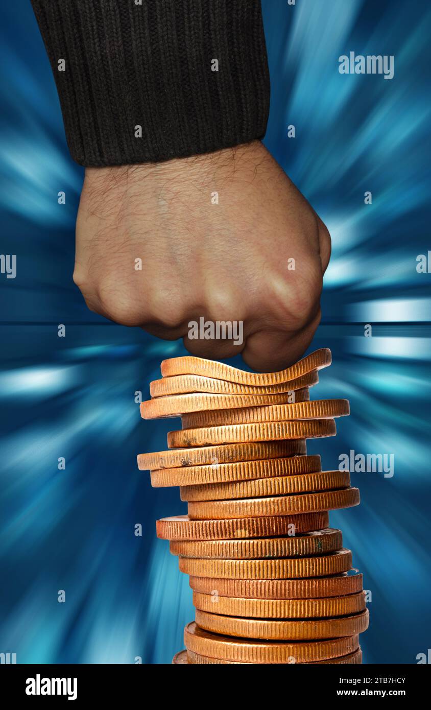 Hand smashing hi-res stock photography and images - Alamy