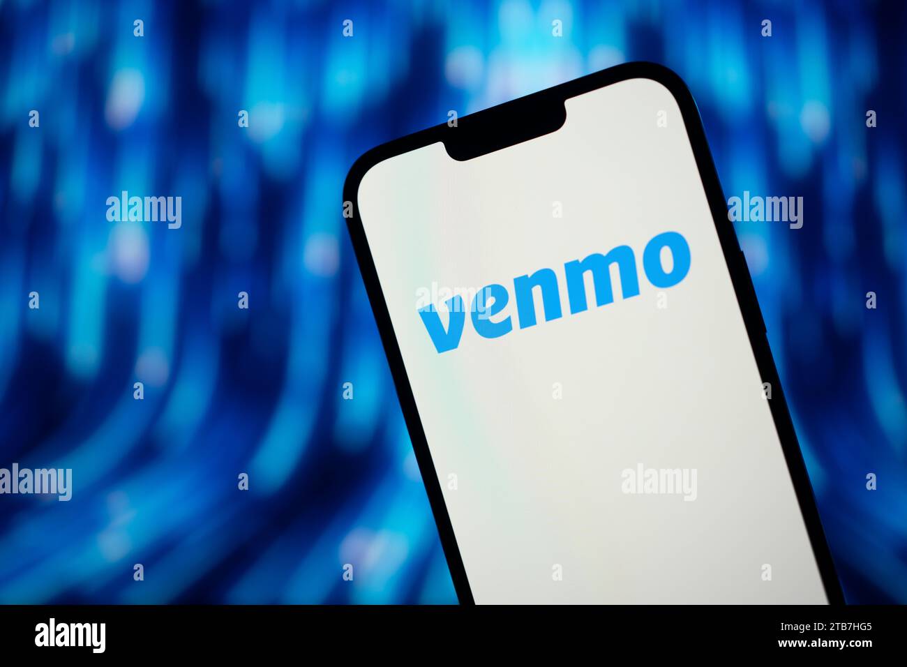 The Venmo logo is seen in this photo illustration on 04 December, 2023 ...