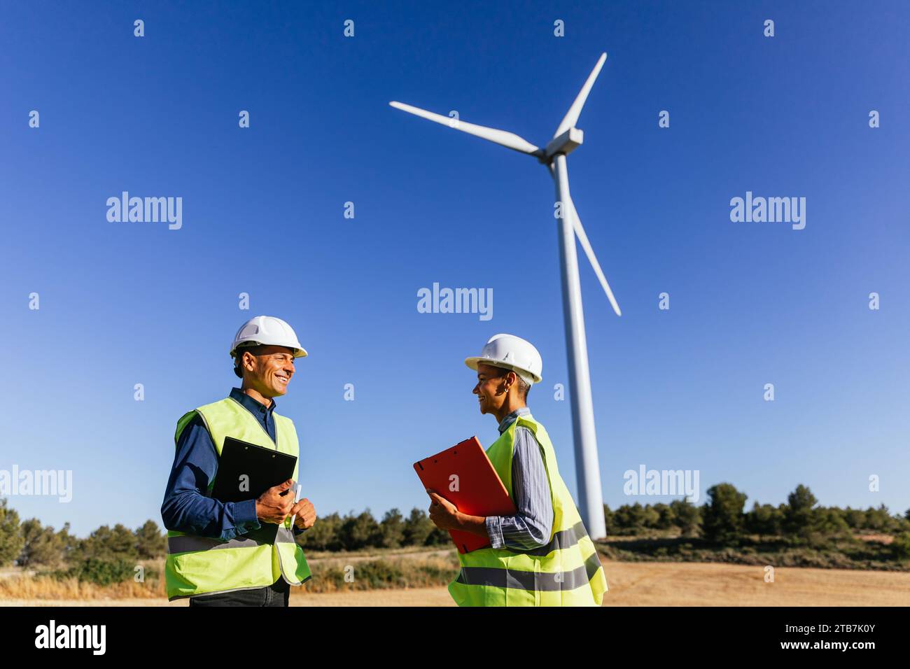 Engineers working on a wind turbine hi-res stock photography and images ...