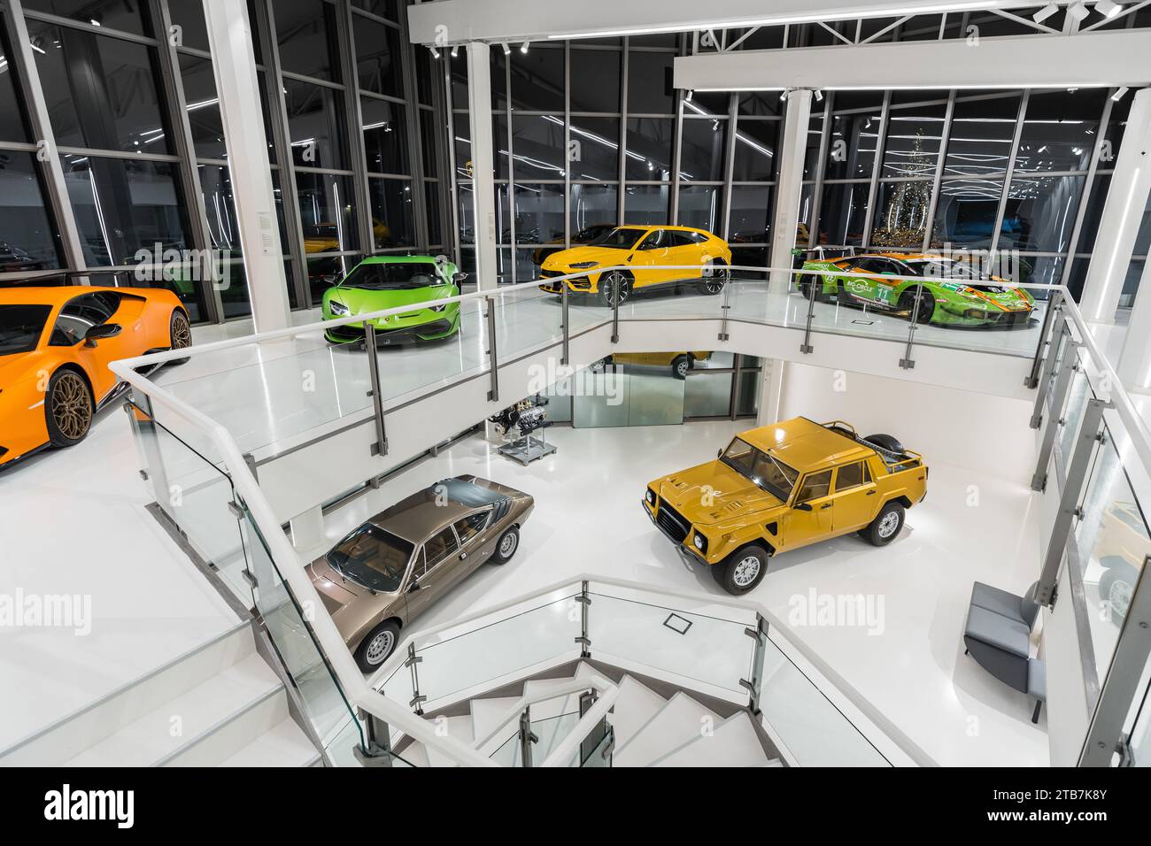 Italy, Bologna, Borgo Panigale: the Ducati Museum at the Ducati factory ...