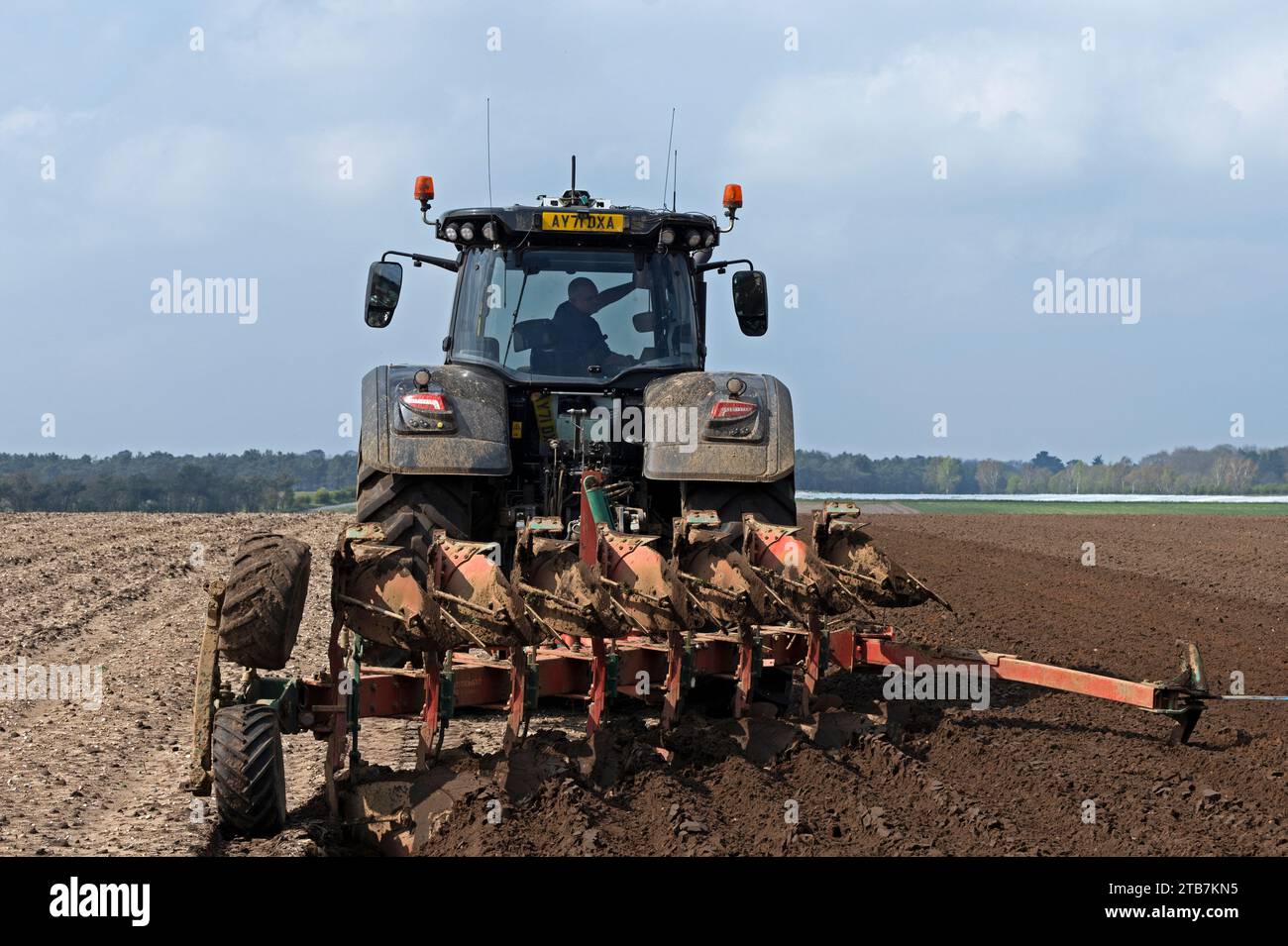 Ploughing uk tractor hi-res stock photography and images - Alamy