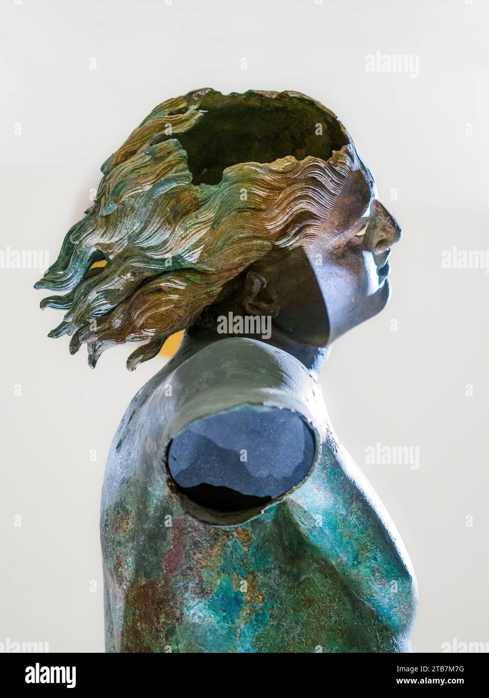 The bronze statue of the dancing satyr in the Dancing Satyr Museum of ...