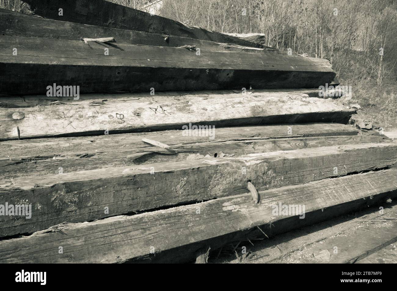Salvaged timber heap hi-res stock photography and images - Alamy