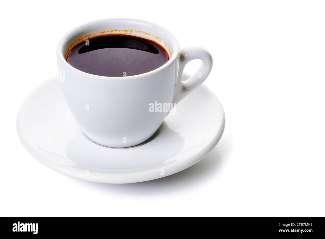 cup of cold yesterdays coffee. object isolated on a white background ...