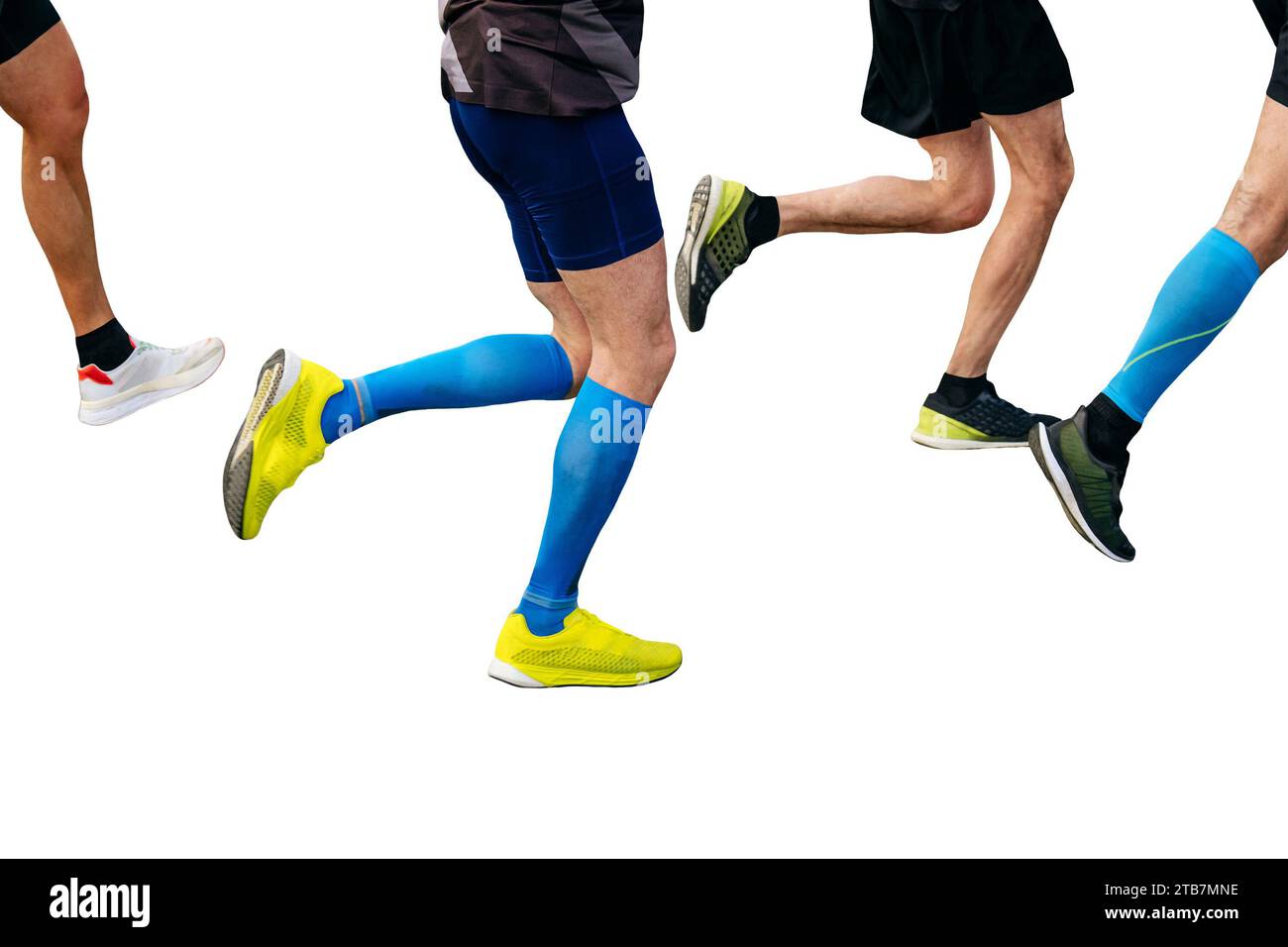 group legs athlete runner running marathon race, endurance sports ...