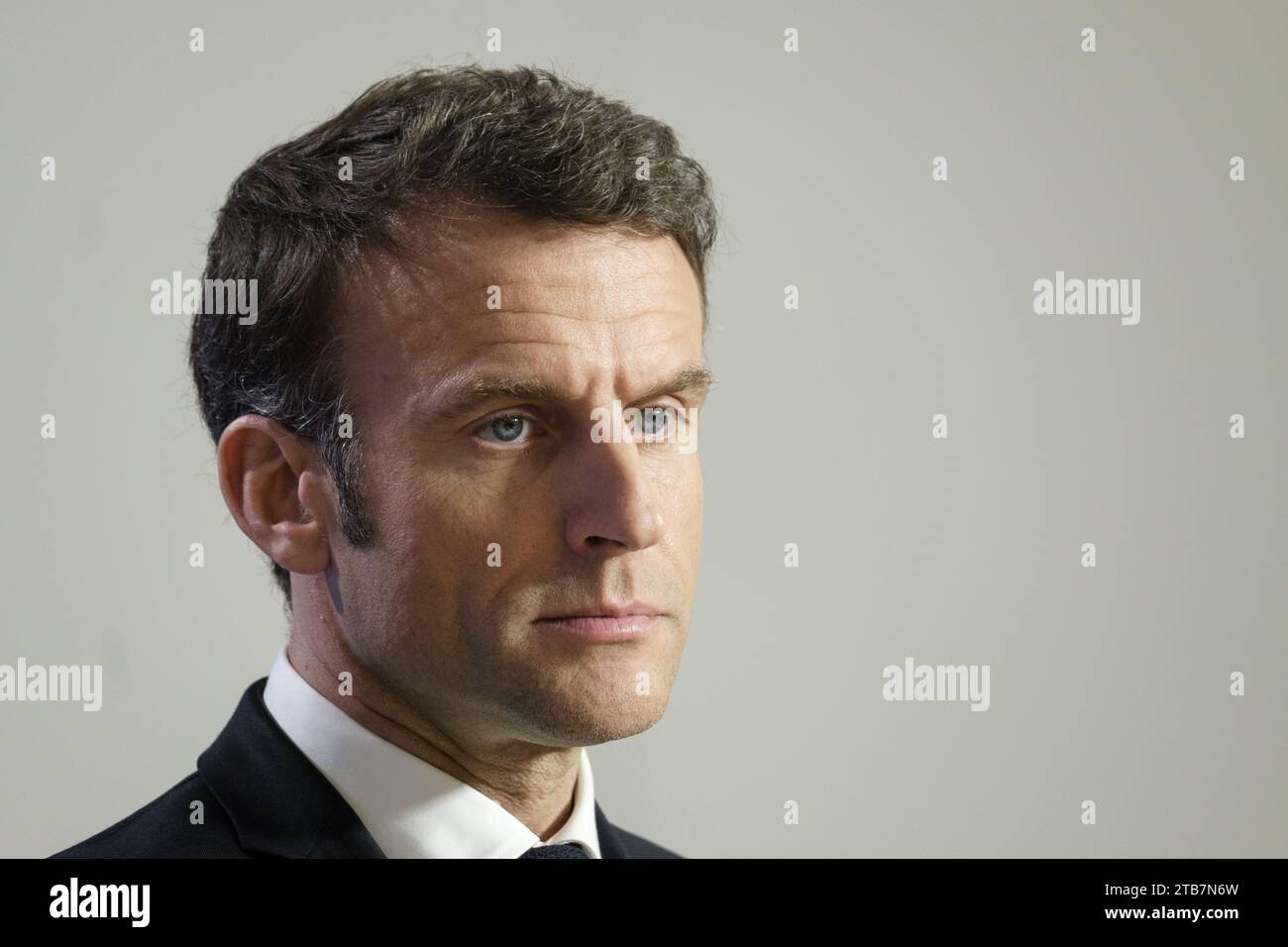 Belgium, Brussels, March 24, 2023: French President Emmanuel Macron ...