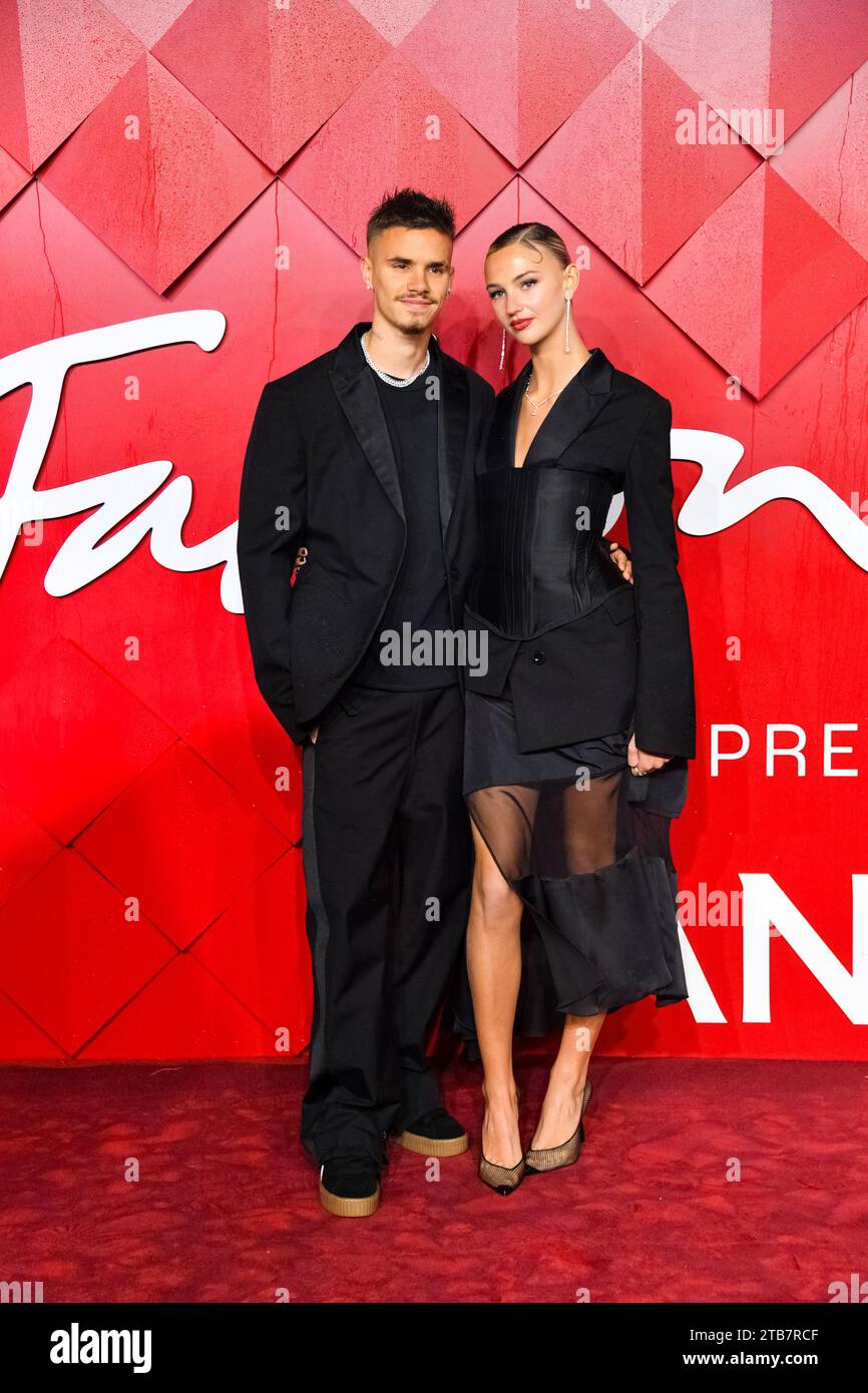Romeo Beckham , Mia Regan The Fashion Awards 2023 Presented by Pandora ...