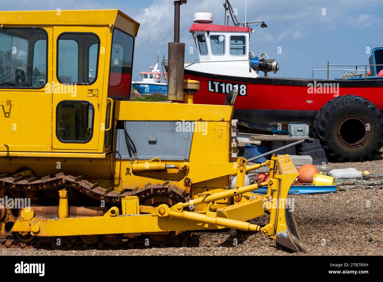 Caterpillar beach bulldozer hi-res stock photography and images - Alamy