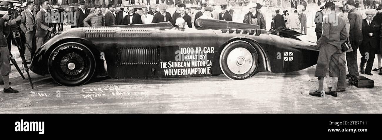 1927 Sunbeam 1000hp - Vintage car picture Stock Photo - Alamy