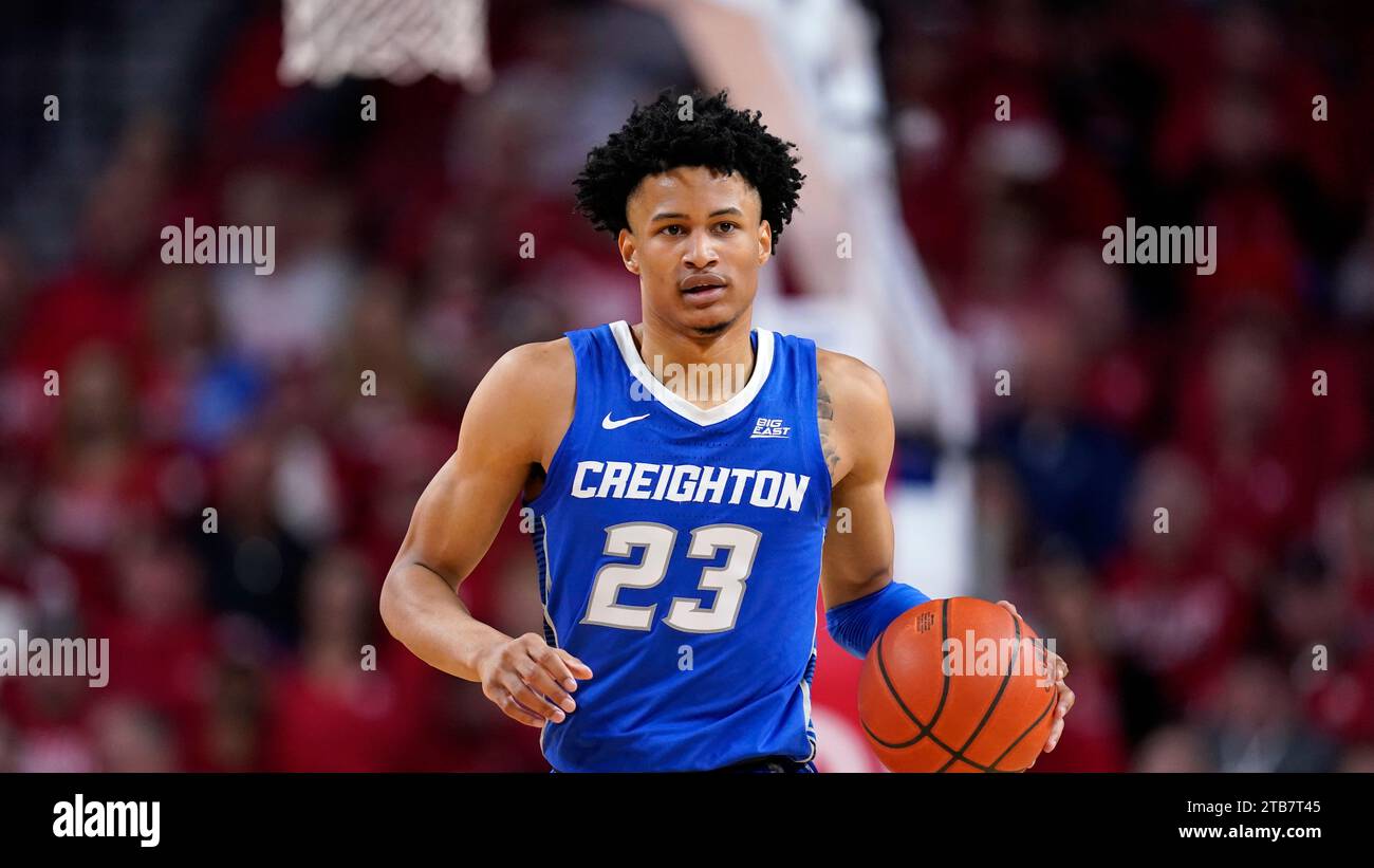 Creighton guard Trey Alexander (23) drives up court during an NCAA ...