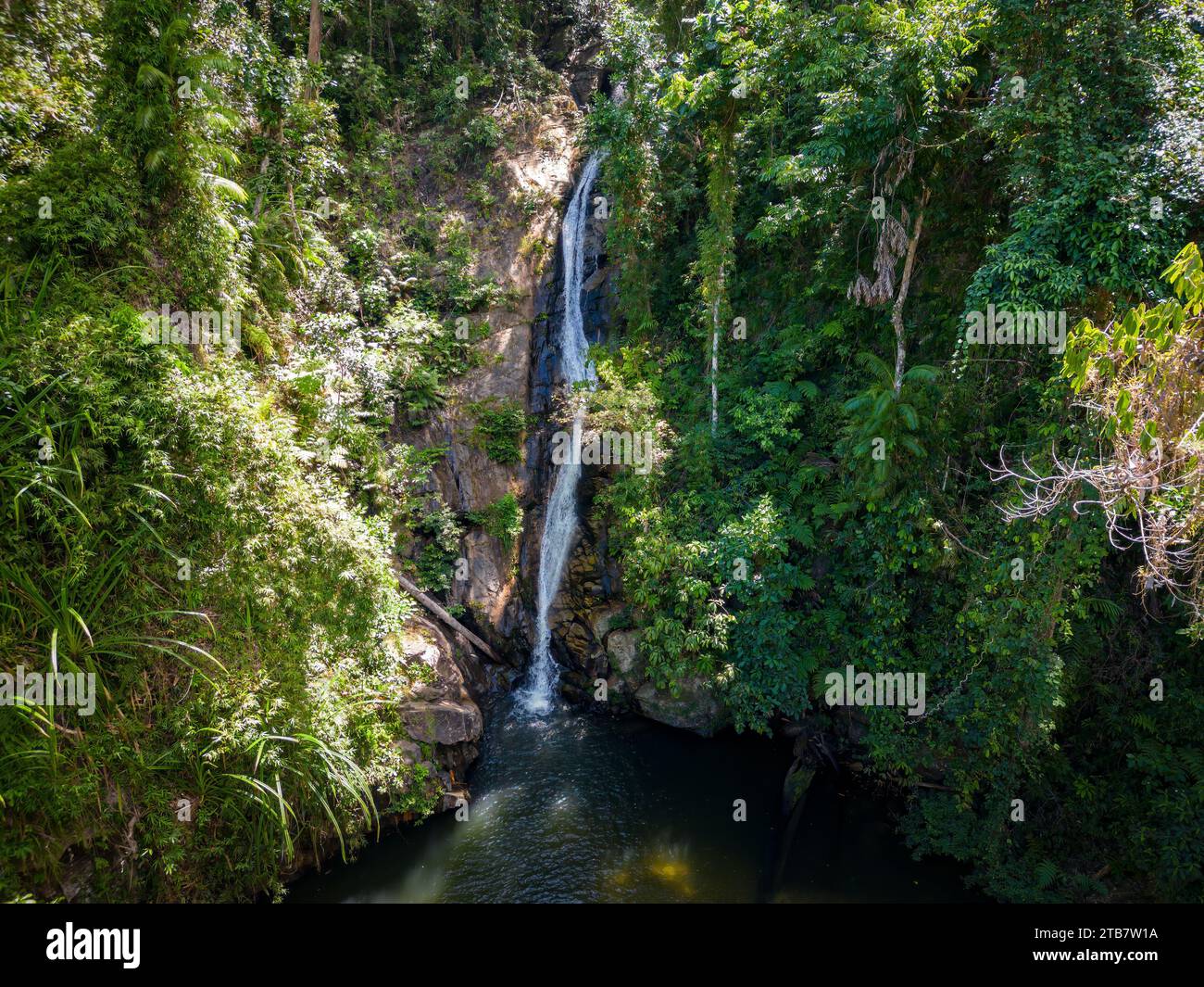 A breathtaking landscape featuring Pamuayan Waterfalls, Port barton ...