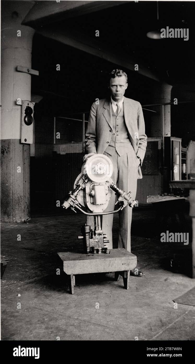 Doble, Warren with F model auxiliary engine - Vintage car picture Stock ...