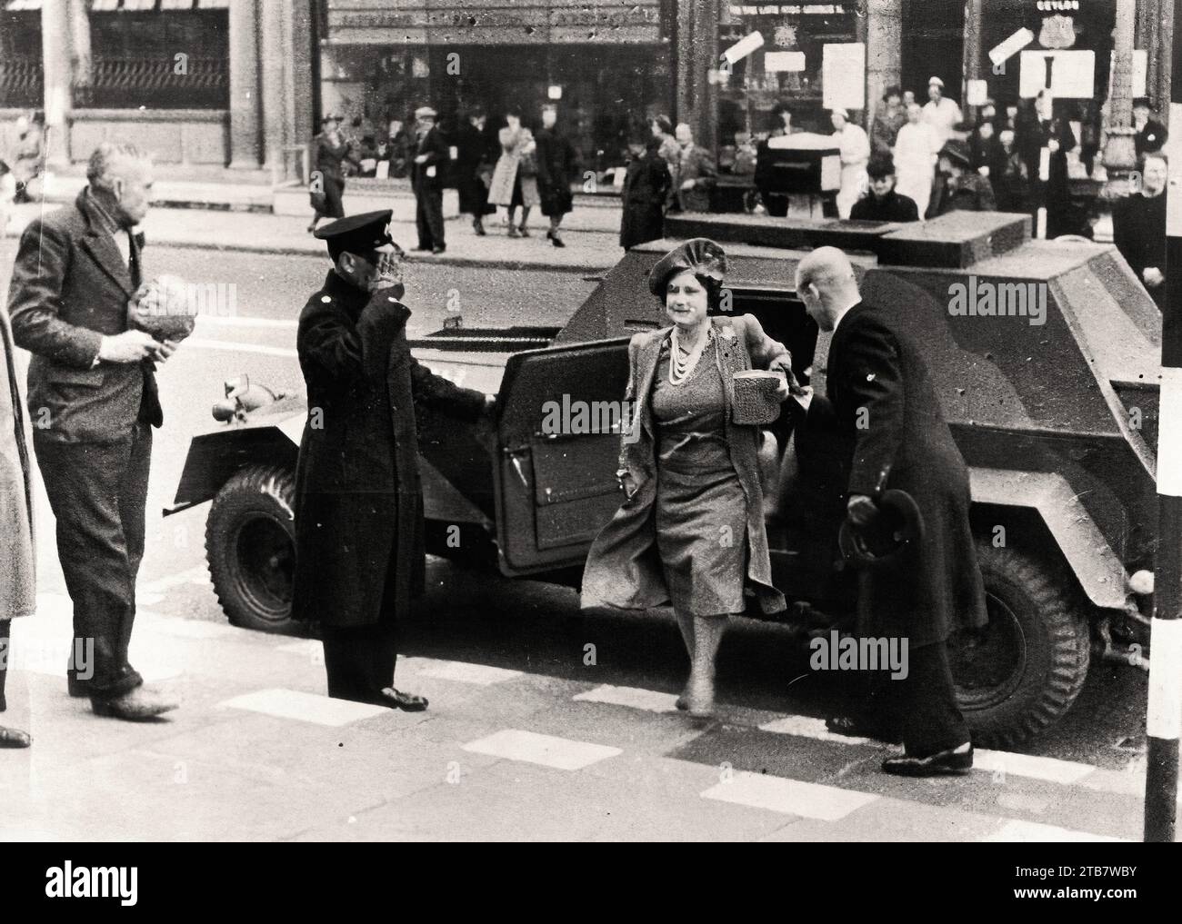 HM The Queen Special Saloon - Vintage car picture Stock Photo - Alamy