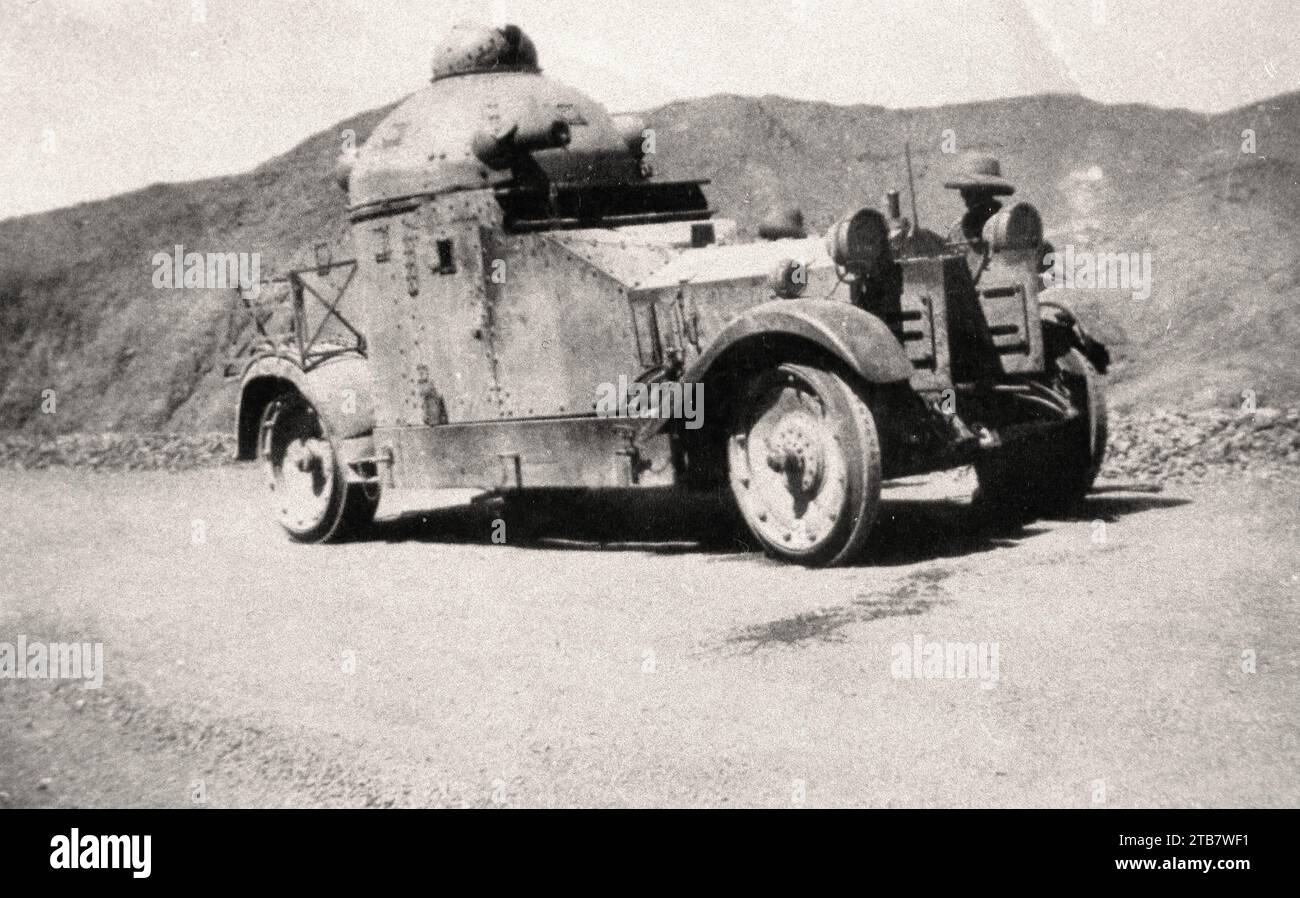 Vickers Crossley Model 25 Armoured Car - Vintage car picture Stock ...