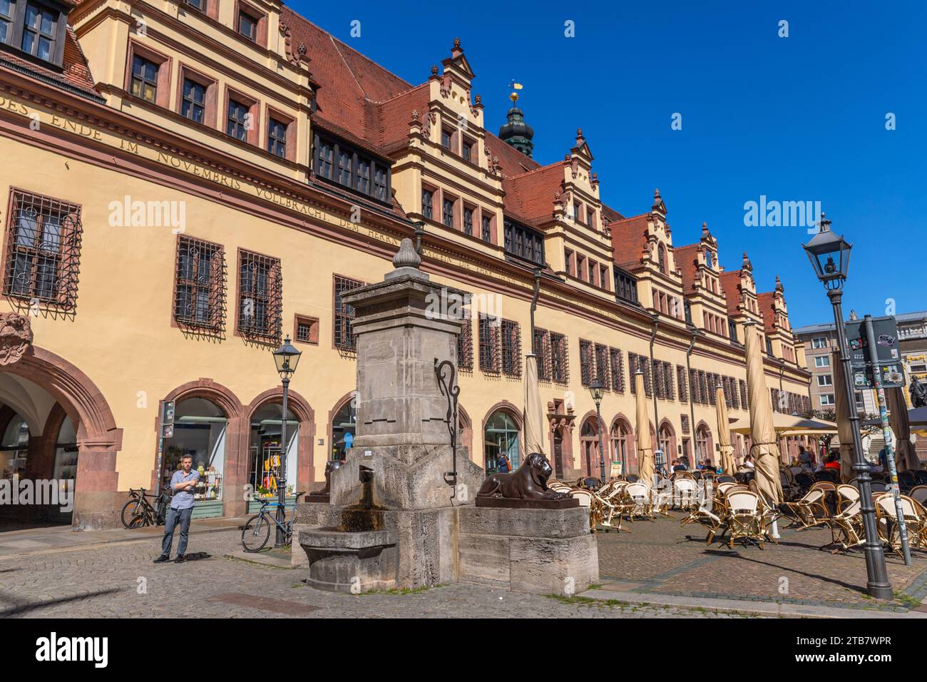 Leipzig, Germany: August 8, 2023: Renaissance old town hall (Altes ...