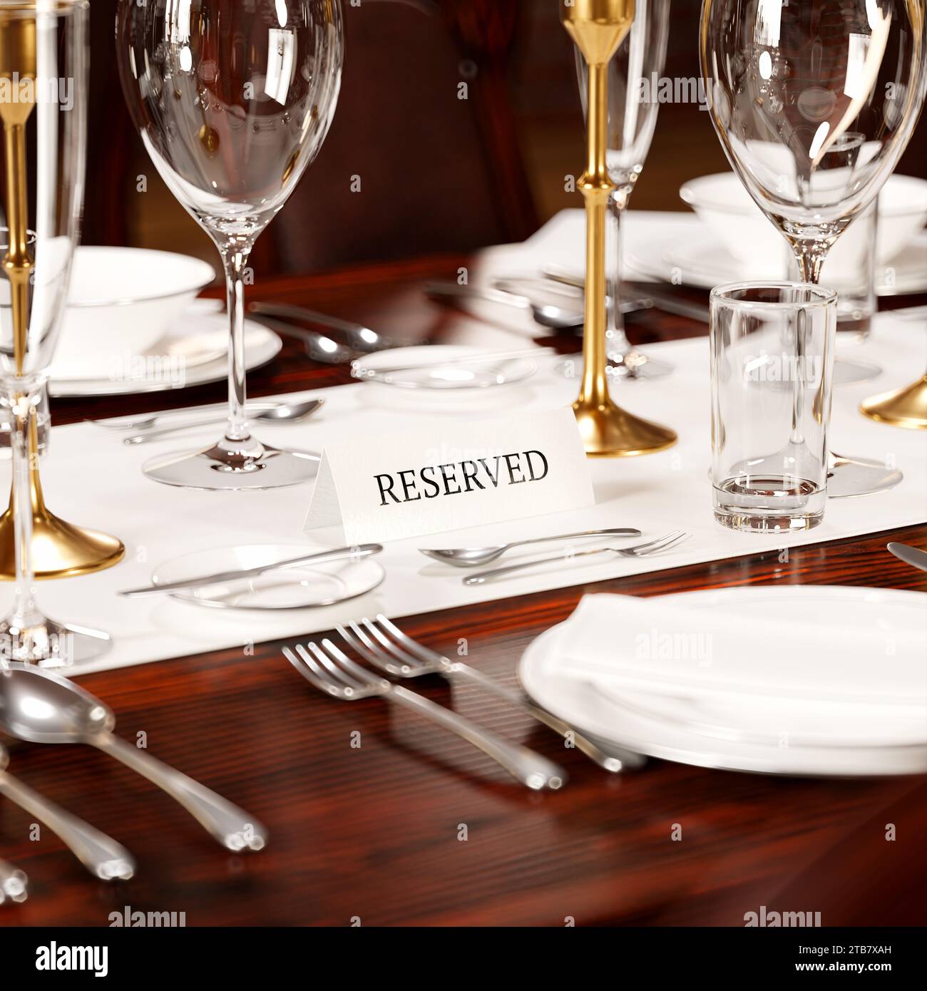 Reserved sign gold hi-res stock photography and images - Alamy