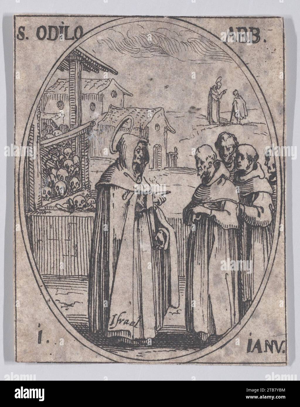 S. Odilon, abbe (St. Odilo, Abbot), January 1st, from "Les Images De ...