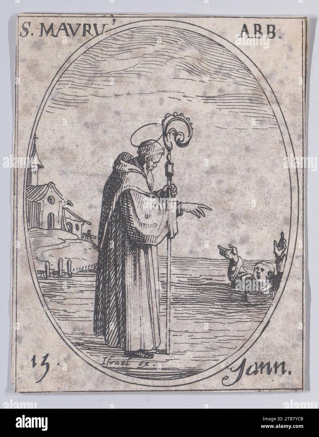 S. Maur, abbe (St. Maurus, Abbot), January 15th, from "Les Images De ...