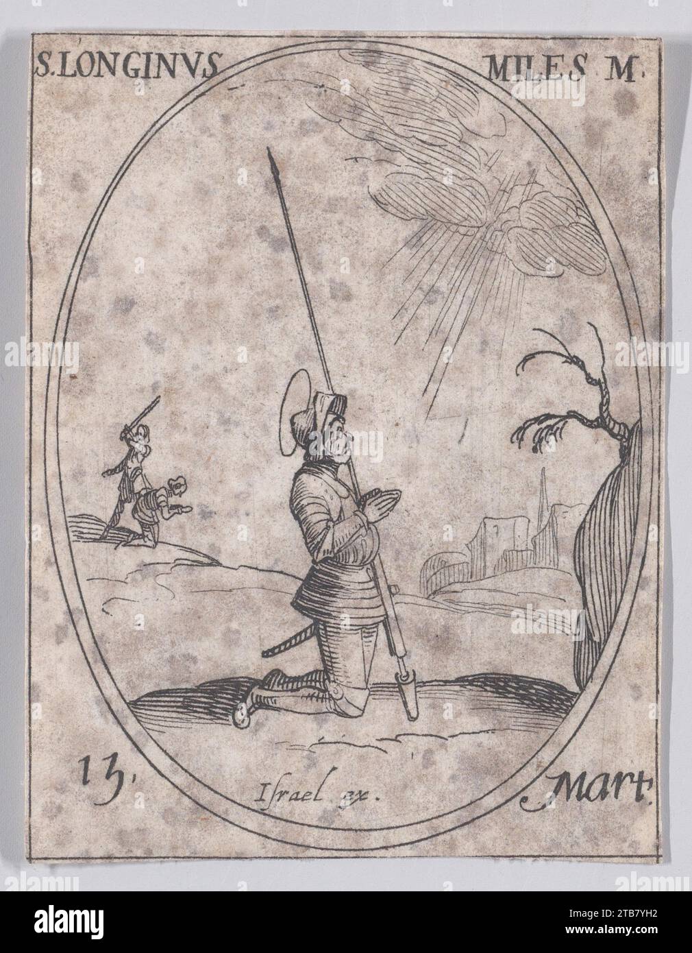 S. Longin, soldat (St. Longinus, Soldier), March 15th, from "Les Images ...