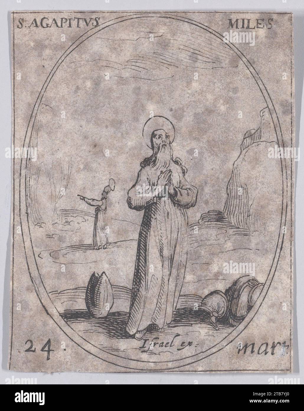 S. Agapit, soldat (St. Agapitus, Soldier), March 24th, from "Les Images ...