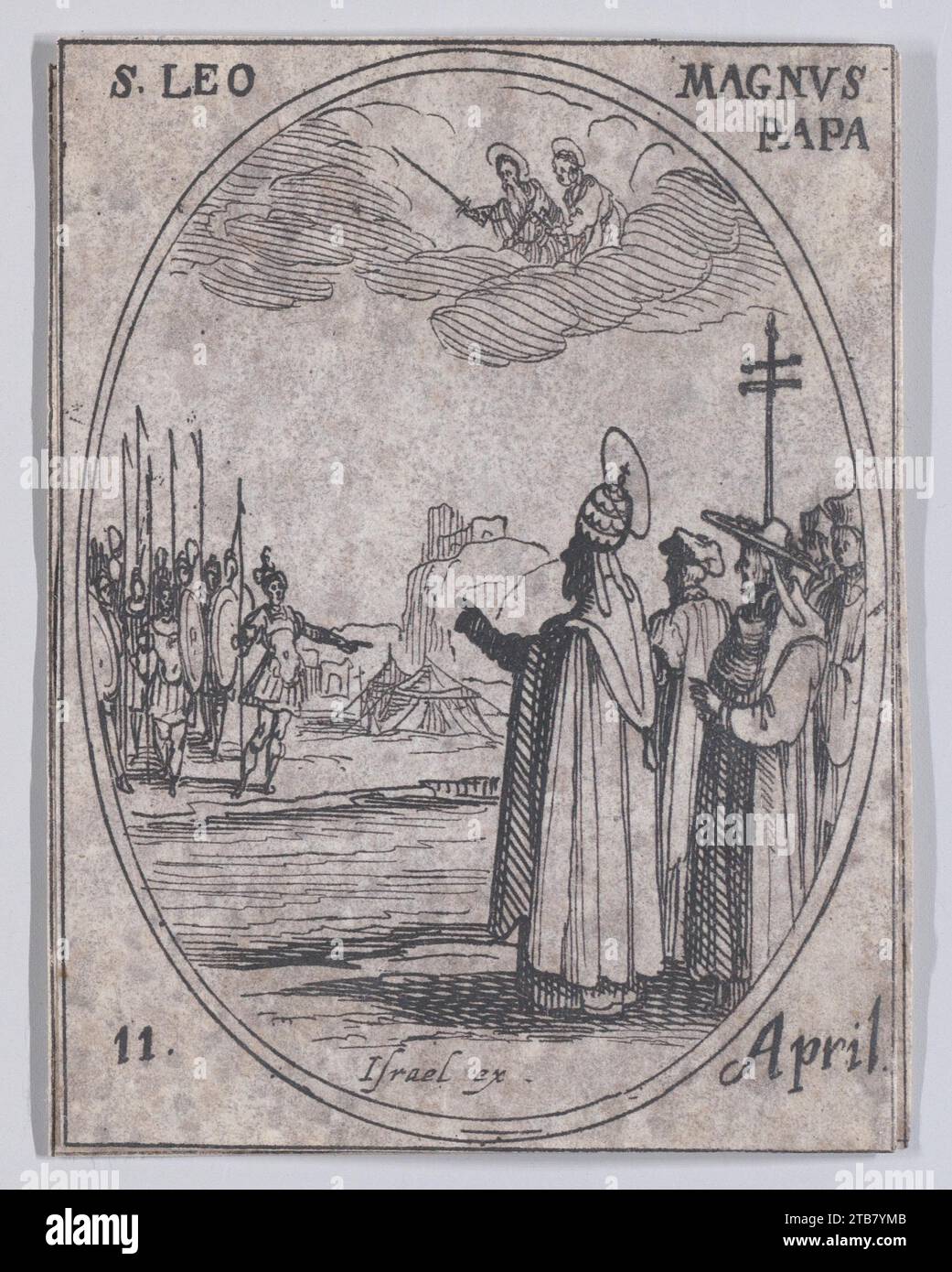 S. Leon le Grand, pape (St. Leo the Great, Pope), April 11th, from "Les ...