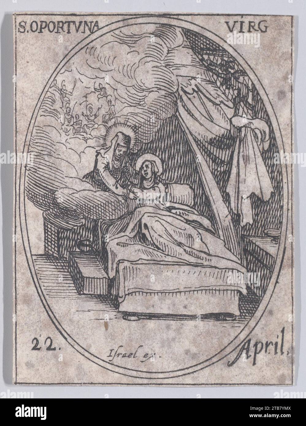 Ste. Opportune, vierge (St. Opportuna, Virgin), April 22nd, from "Les ...