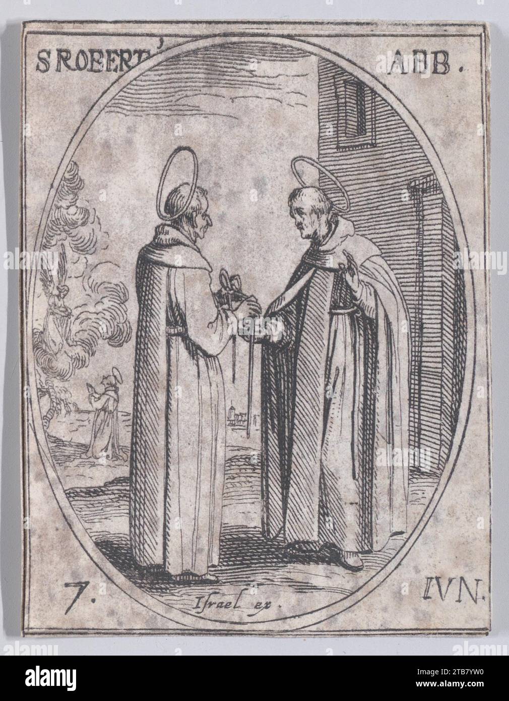 St. Robert, abbe (St. Robert, Abbot), June 7th, from "Les Images De ...