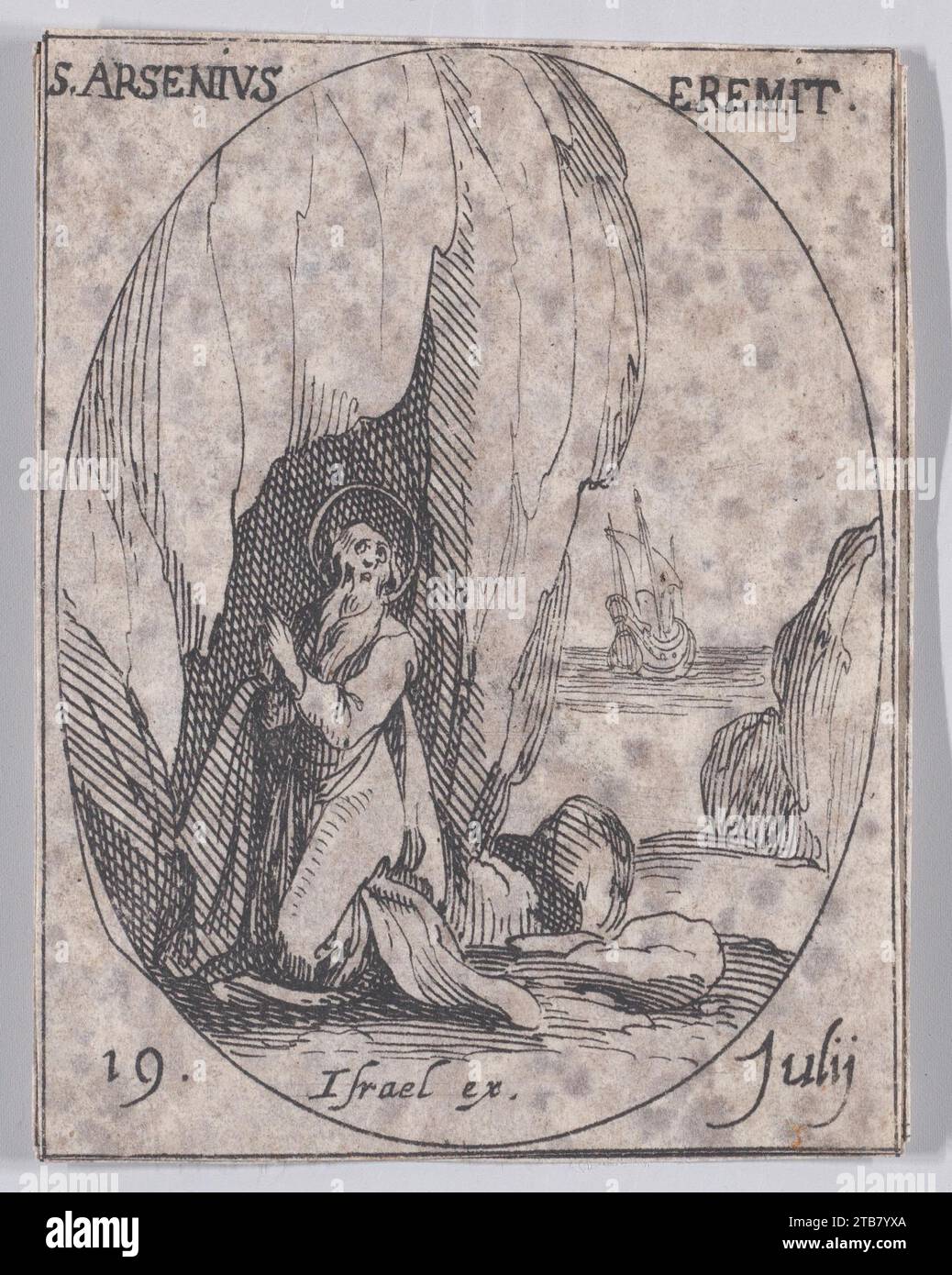 S. Arsene, ermite (St. Arsenius, Hermit), July 19th, from "Les Images ...