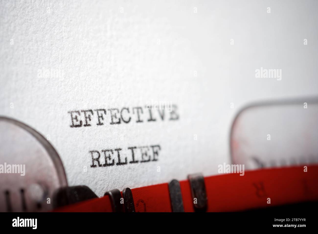 Effective relief text written with a typewriter Stock Photo - Alamy