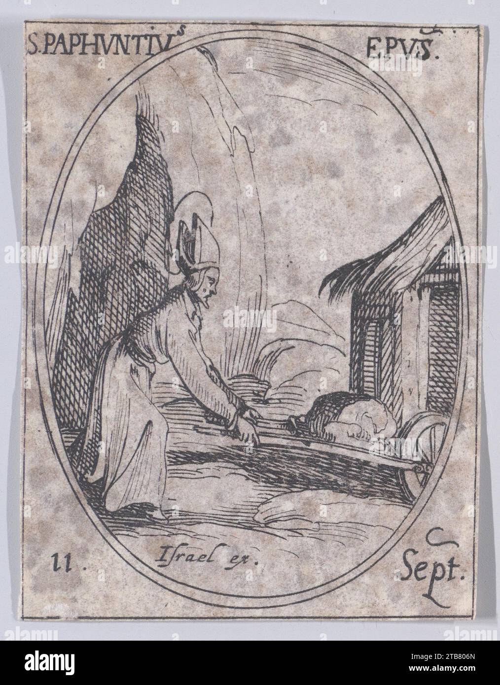 S. Paphnuce, eveque (St. Paphnutius, Bishop), September 11th, from "Les ...