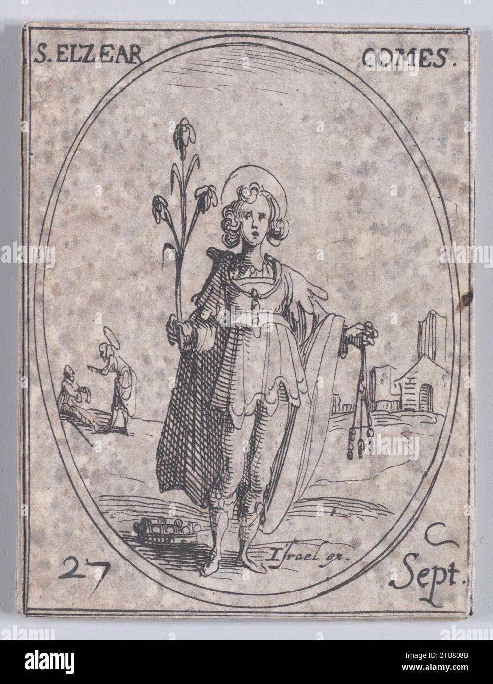S. Elzear, comte (St. Elzear, Count), September 27th, from "Les Images ...