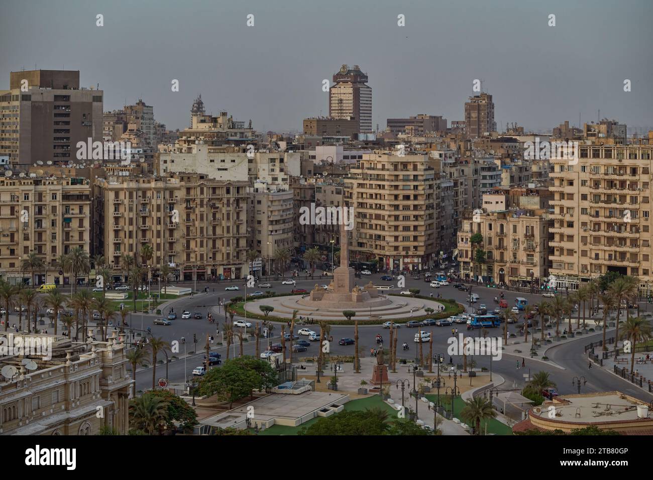 An aerial view of the Tahrir Square in Cairo, Egypt Stock Photo - Alamy