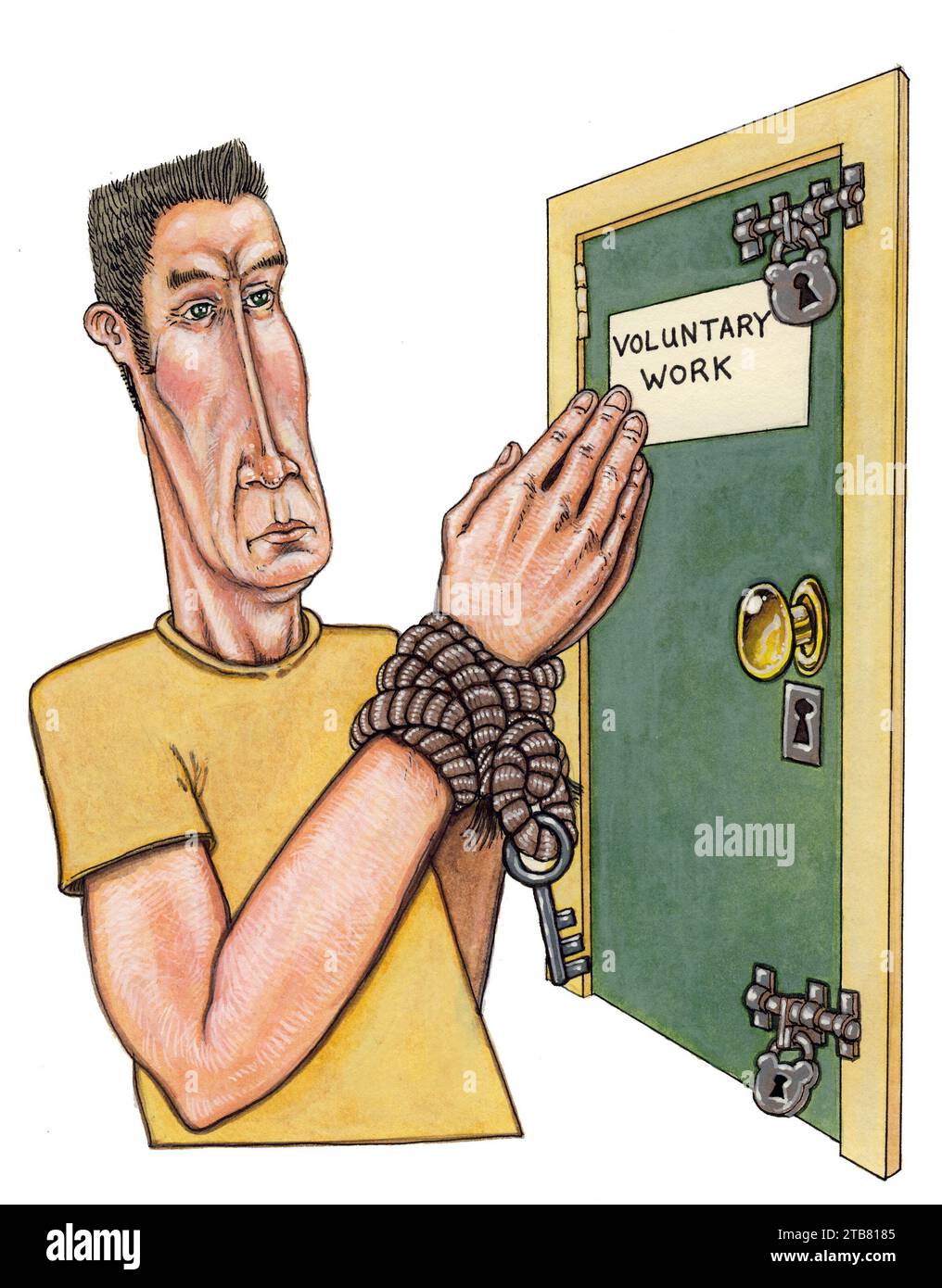 Voluntary work problems Cut Out Stock Images & Pictures - Alamy