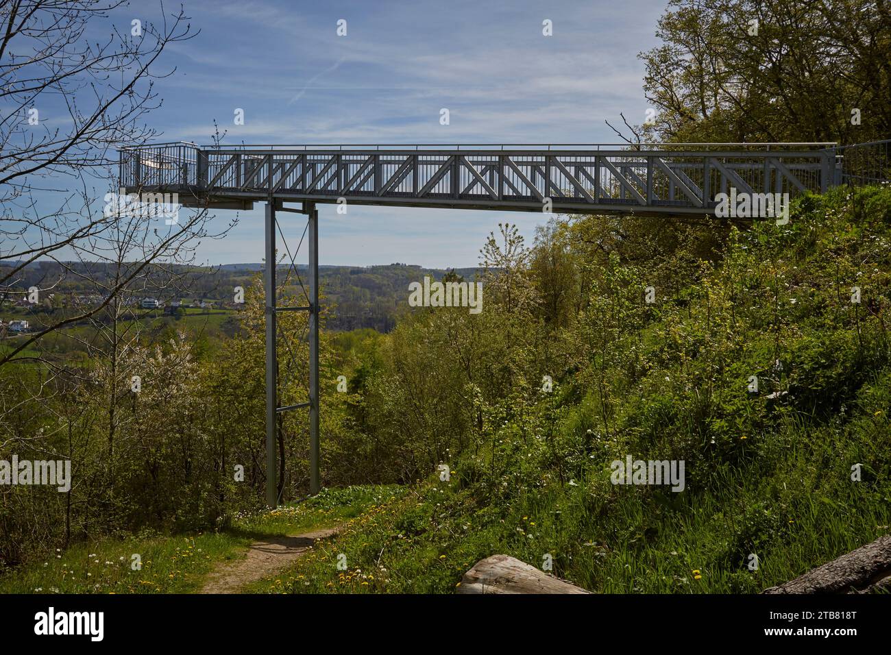 Skywalk in Warstein Allhagen - Ausbilck Stock Photo - Alamy