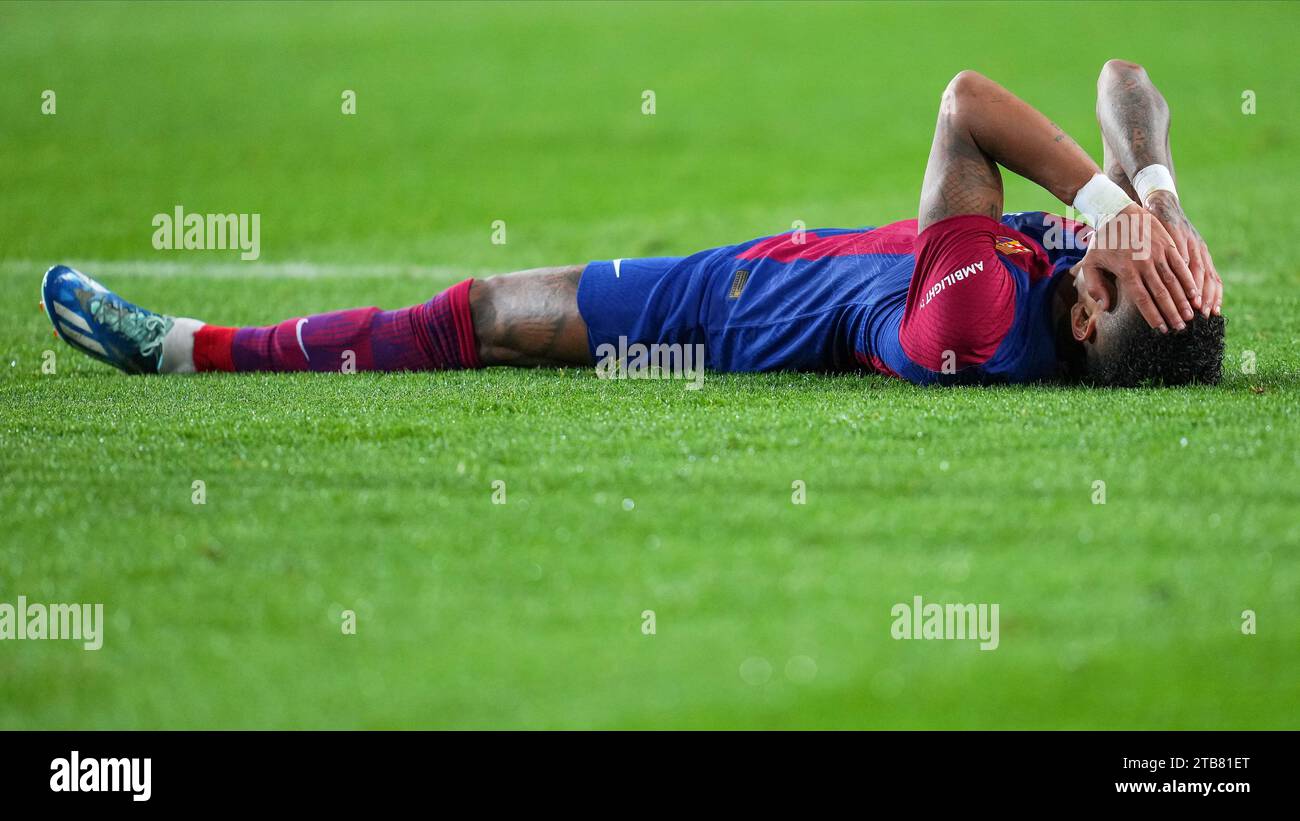 Raphael Dias Belloli Raphinha of FC Barcelona during the La Liga EA ...