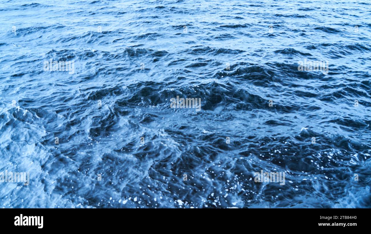 Blue water on calm ocean sea as aquatic texture background Stock Photo ...