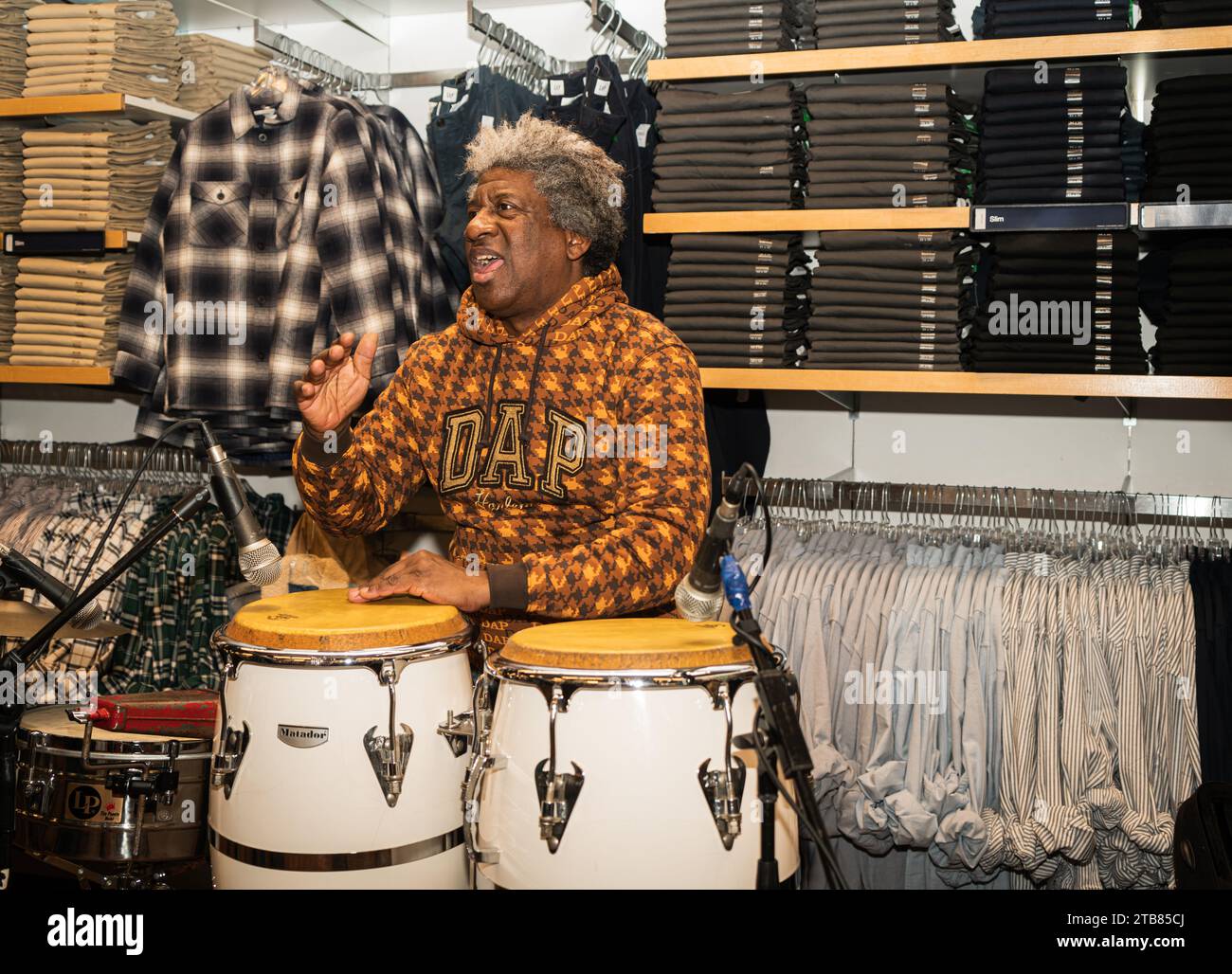 New York City, USA. 04th Dec, 2023. Danny Rojo's Salsa Band preformed ...