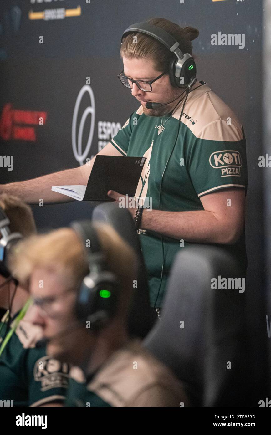 HELSINKI, FINLAND - NOVEMBER 29: coach Mikko "xartE" Valimaa of HAVU ...